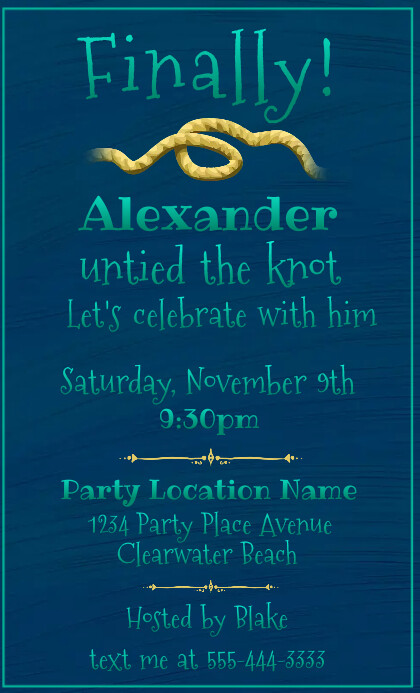 Divorce Party For Man