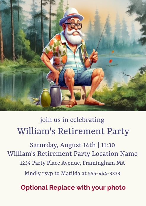 Man's Fun Retirement Party Invitation Template | PosterMyWall