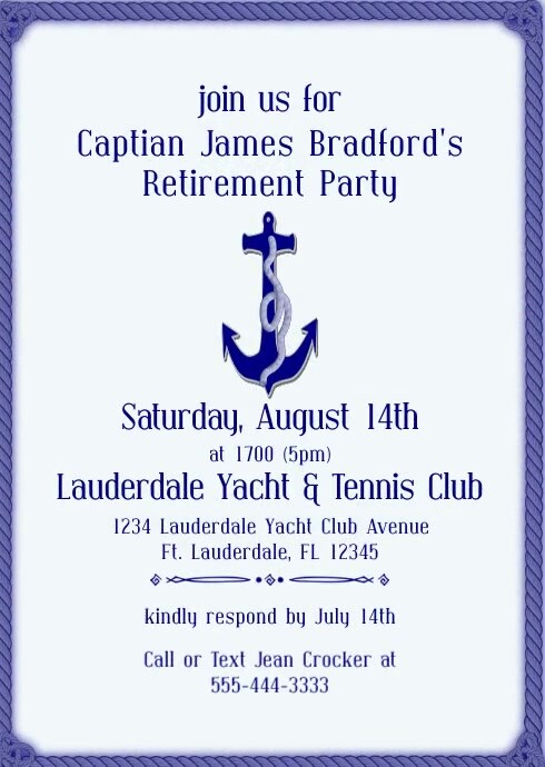 Man's Retirement Party Invitation Template | PosterMyWall