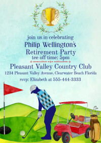 Man's Retirement Party Invitation Template | PosterMyWall