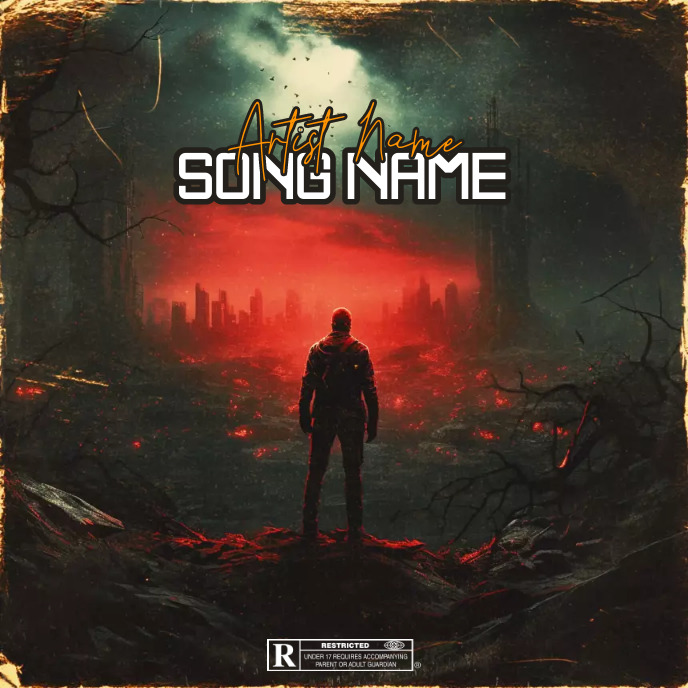 Plantilla de Man Album Cover music art trap mixtape rap | PosterMyWall