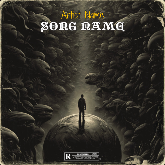 man Album Cover music art trap mixtape rap | PosterMyWall