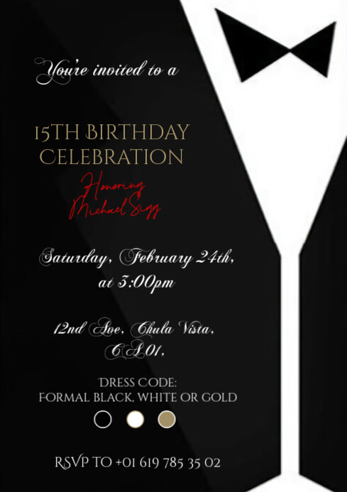 man birthday invitation Template | PosterMyWall