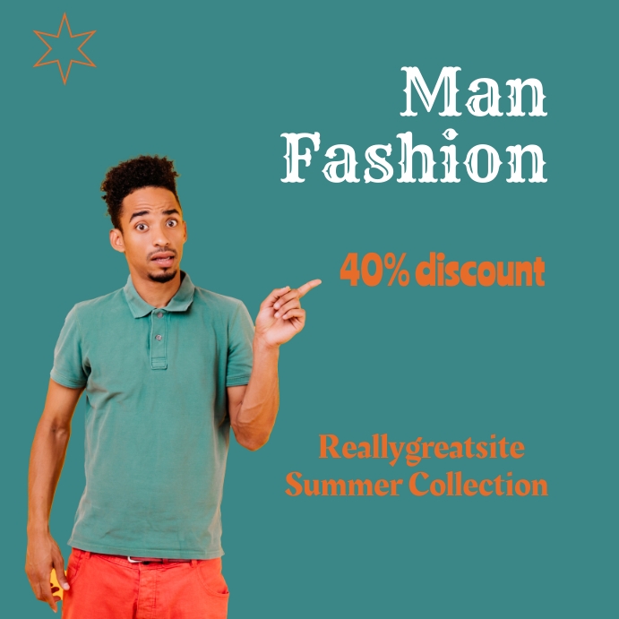 Man Fashion Instagram Post Template | PosterMyWall
