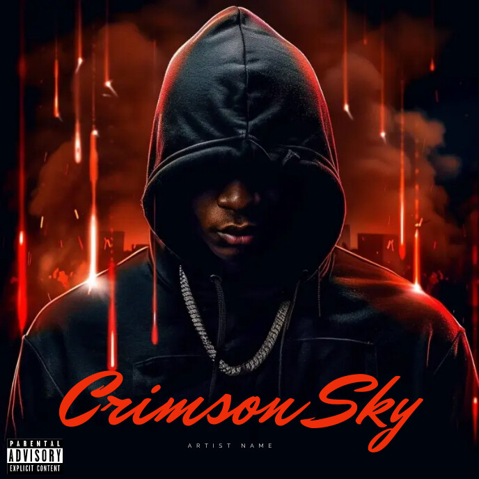 man in hoodie Album Cover, rap album, hip hop Template | PosterMyWall