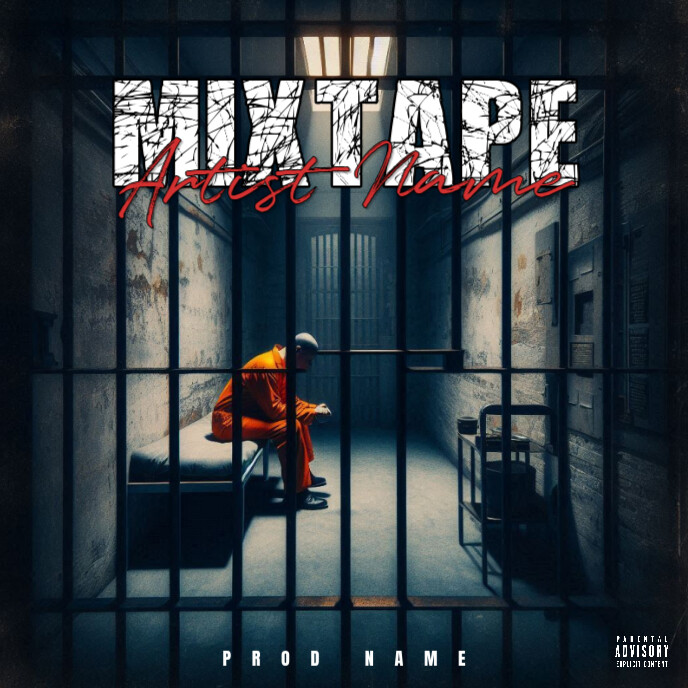 Copy of Man in jail mixtape cover | PosterMyWall