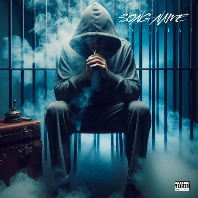 Man mixtape album cover Alone Template | PosterMyWall