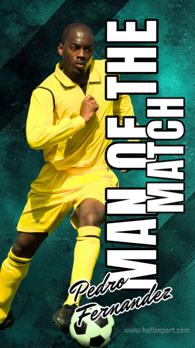 Man of the match Template | PosterMyWall