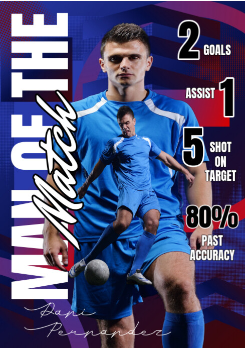 Man of the match Template | PosterMyWall