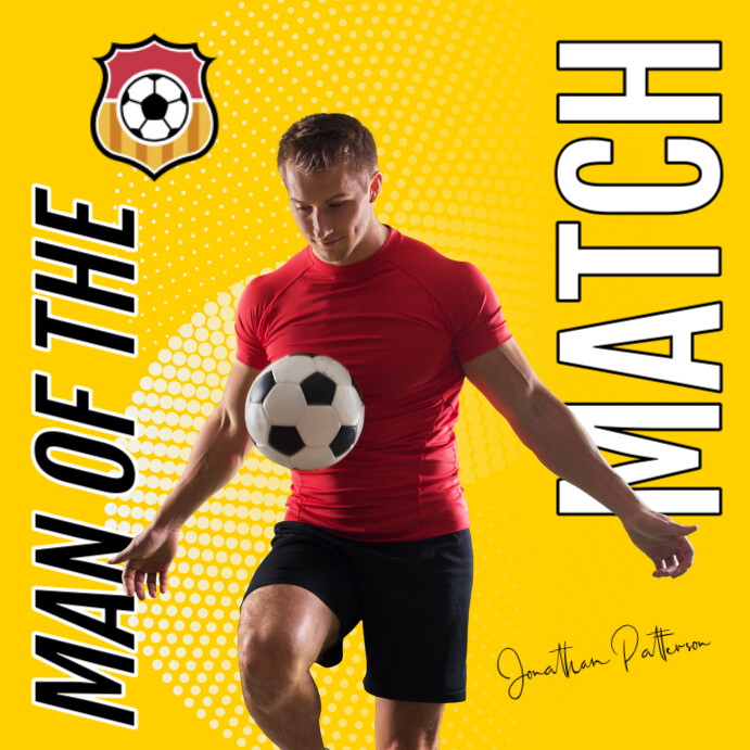 Copy of Man of the Match | PosterMyWall