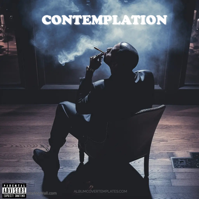 man smoking album cover design template | PosterMyWall