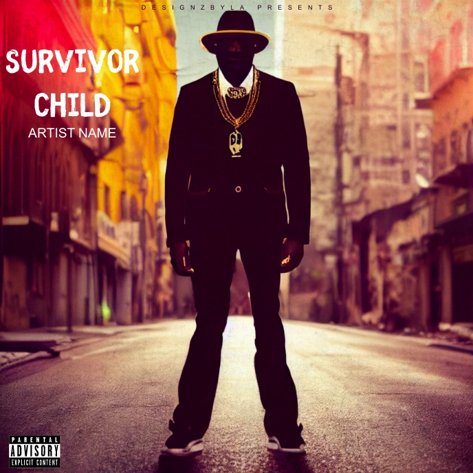 Man standing in street album cover Template | PosterMyWall