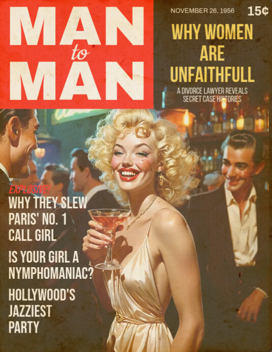 Plantilla de Man to Man magazine cover 241126 | PosterMyWall
