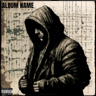 Man wearing paper bag Album Cover Template | PosterMyWall