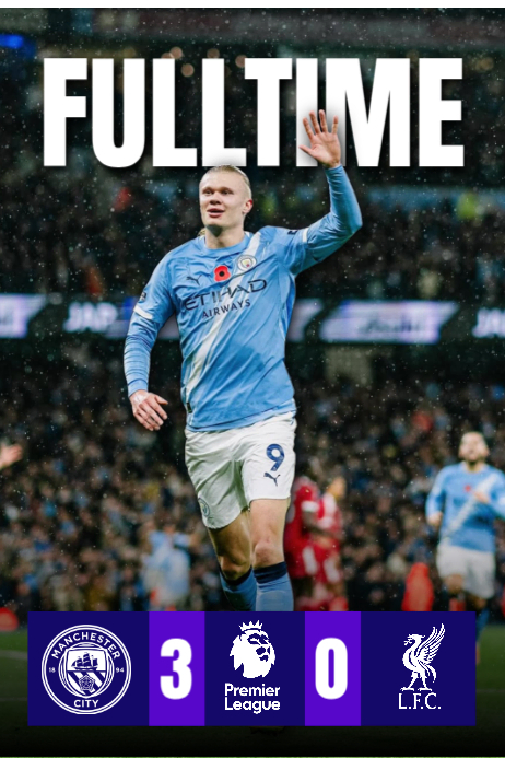 MANCHESTER CITY VS LIVERPOOL FULLTIME Template | PosterMyWall