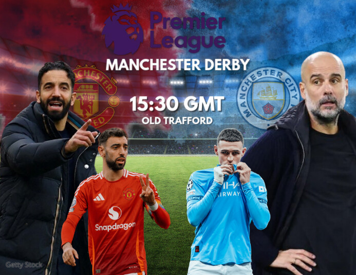 Manchester city vs Manchester united Template | PosterMyWall