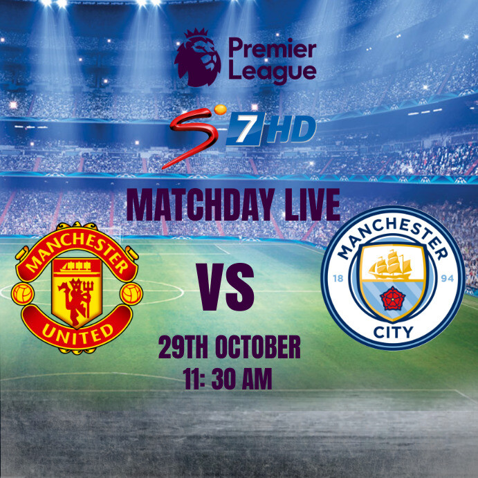 Manchester derby Template | PosterMyWall