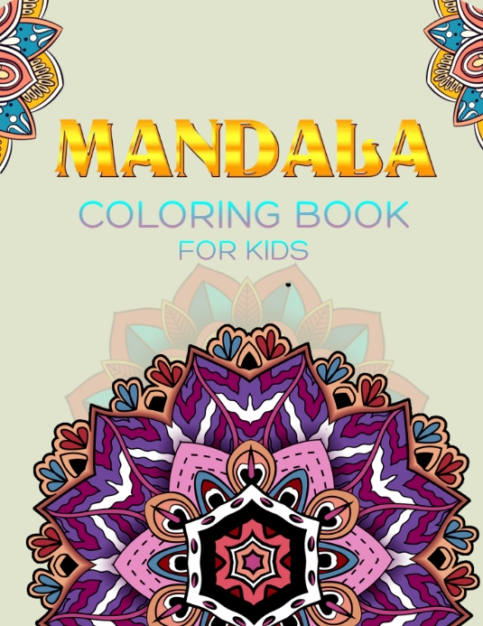 Mandala coloring book cover Template | PosterMyWall