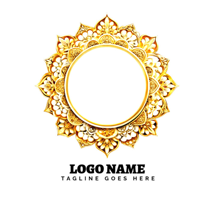 Mandala Inspired Circle Art Logo Template | PosterMyWall