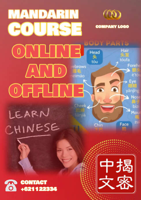 Copy of Mandarin Chinese Learning | PosterMyWall