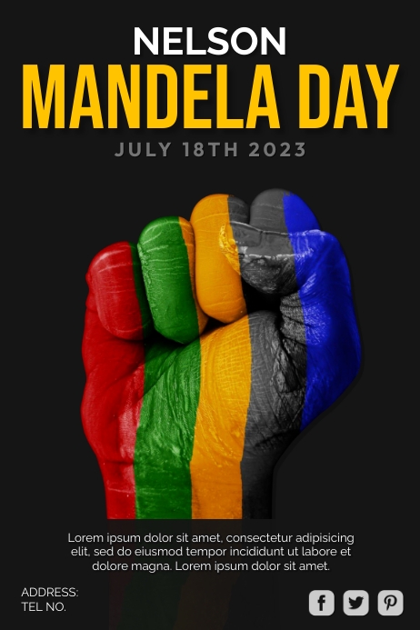 Mandela Day Template | PosterMyWall