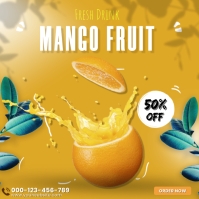 Mango Fruit Drink Video Ads Template | PosterMyWall