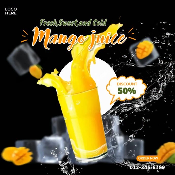 Mango Juice Instagram Video Template | PosterMyWall