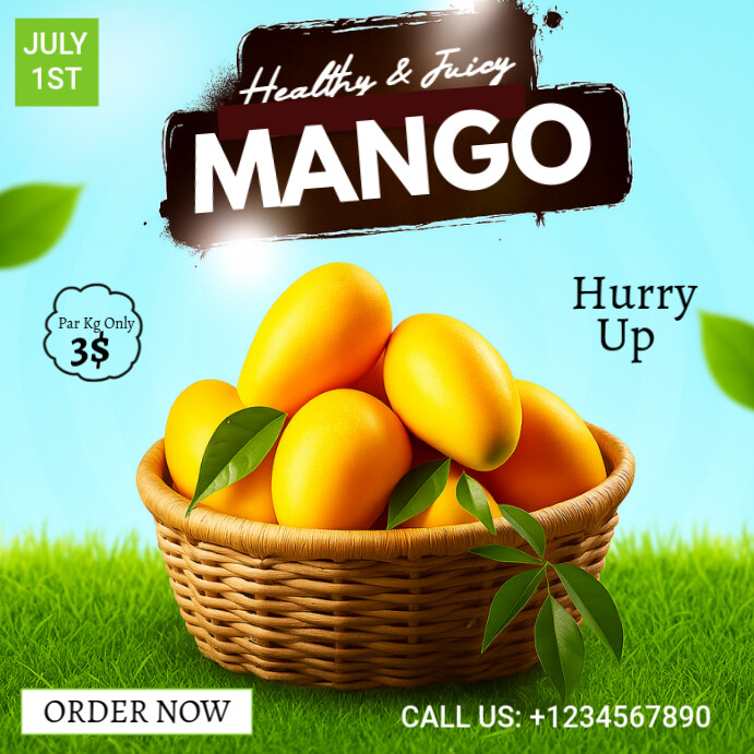 Copy of Mango template | PosterMyWall