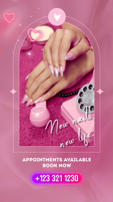 Manicure Nail Template | PosterMyWall