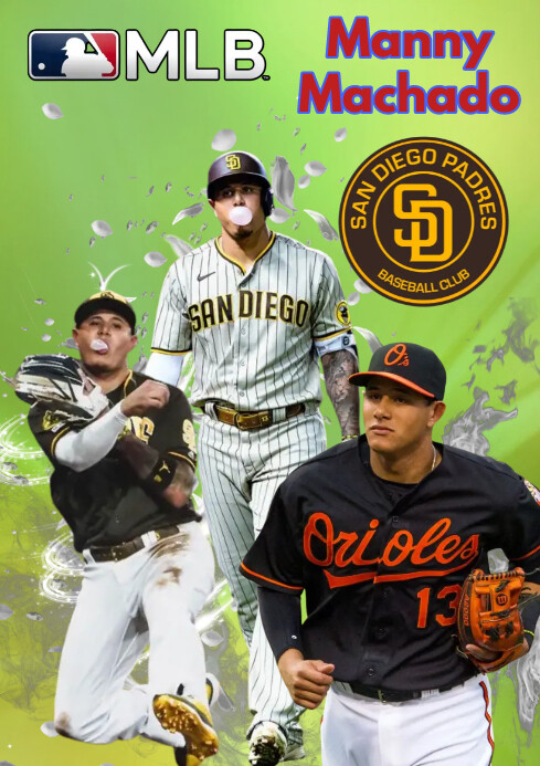 Modèle Manny Machado | PosterMyWall