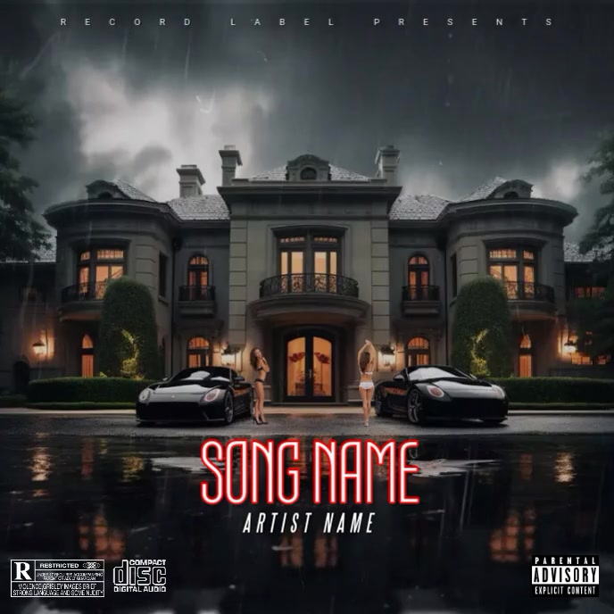 MANSION WOMEN MIXTAPE ALBUM SONG ART TEMPLATE | PosterMyWall