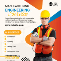 Manufacturing Engineering Service Template | PosterMyWall