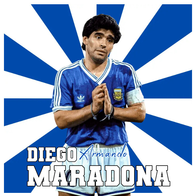 Maradona (Legend of Football) Template | PosterMyWall