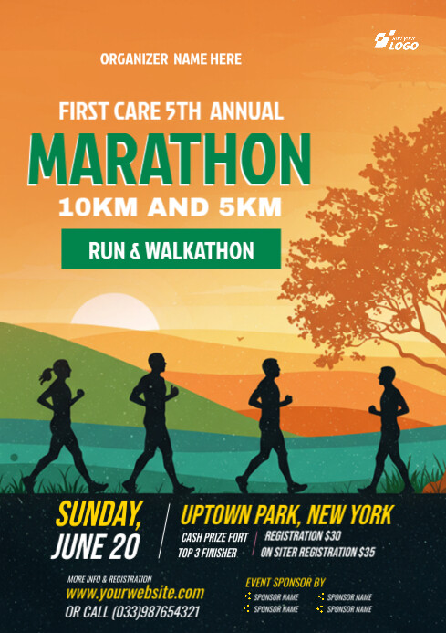Marathon Flyer Template | PosterMyWall