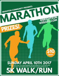 Running Marathon BIB Number Template | PosterMyWall