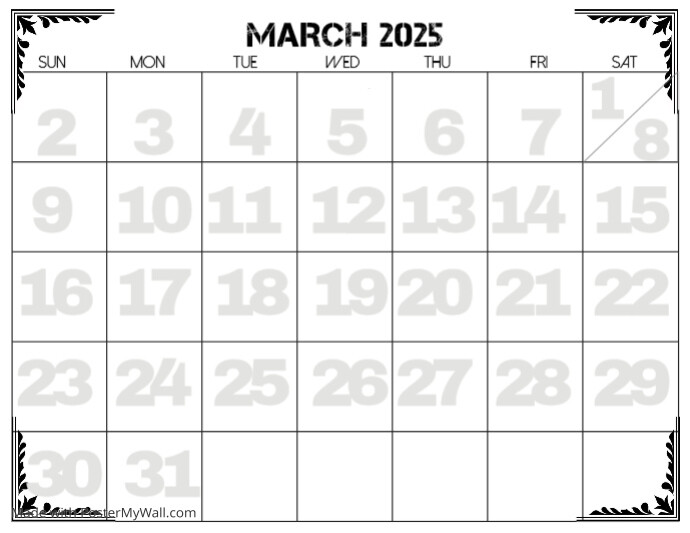 Copy of March 2024 Calendar Planner | PosterMyWall