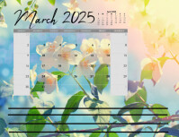 MARCH 2025 CALENDAR Template | PosterMyWall