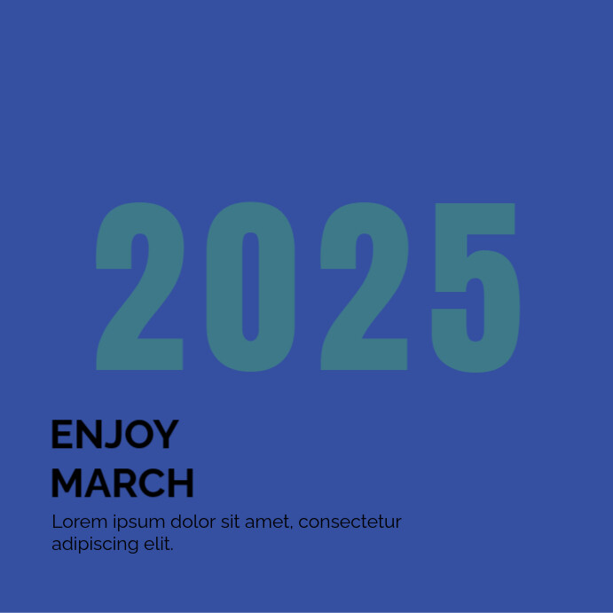 March 2025 Instagram Post Template | PosterMyWall