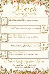 March Calendar by Paula Template | PosterMyWall