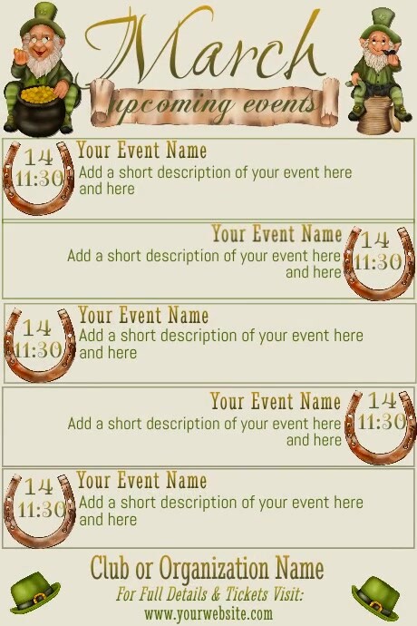 March Calendar by Paula Template | PosterMyWall