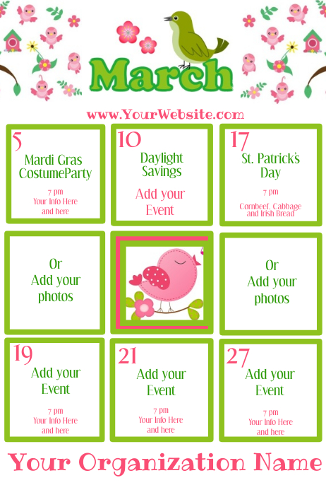 Copy of March Calendar | PosterMyWall