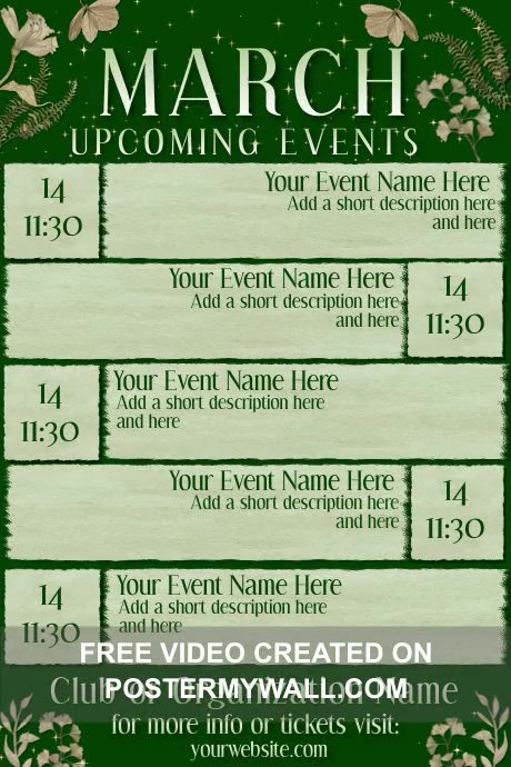 Copy of March Calendar | PosterMyWall