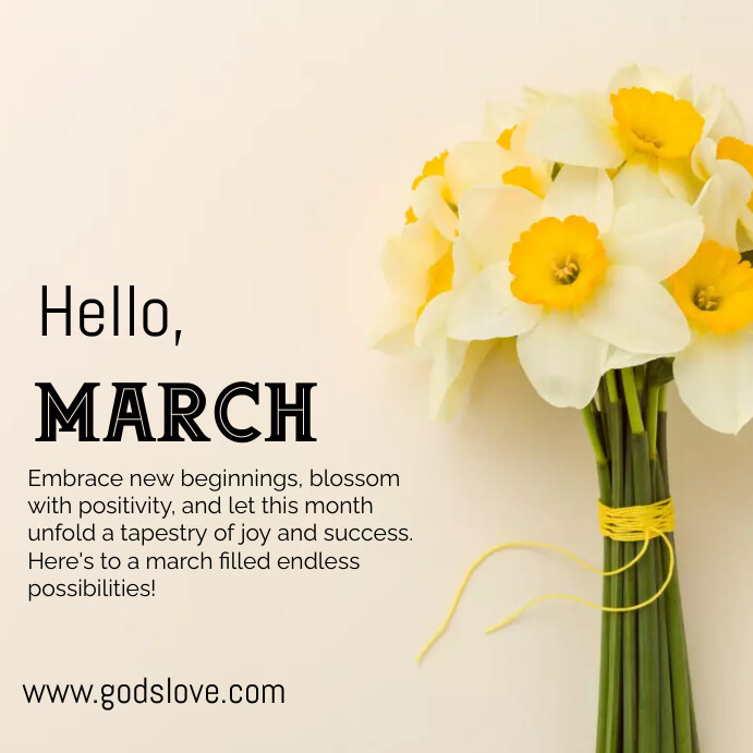 March design Instagram Template | PosterMyWall