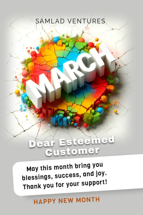 MARCH Template | PosterMyWall