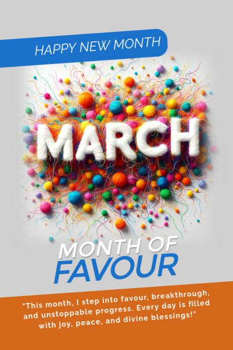 Plantilla de March | PosterMyWall