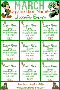 March Upcoming Events Calendar Template | PosterMyWall