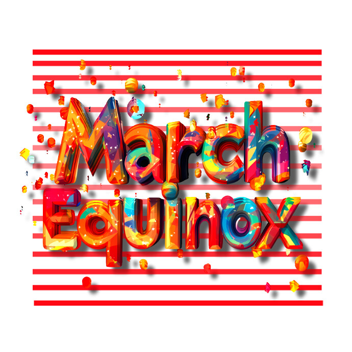 Copy of March Equinox Text Typography Logo | PosterMyWall