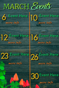 2,130+ march calendar Customizable Design Templates | PosterMyWall