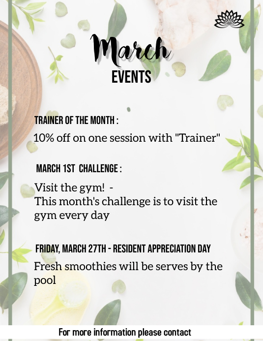 Copy of March Events | PosterMyWall