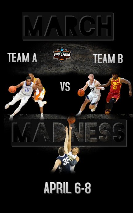 March madness 2024 Final Four Template | PosterMyWall